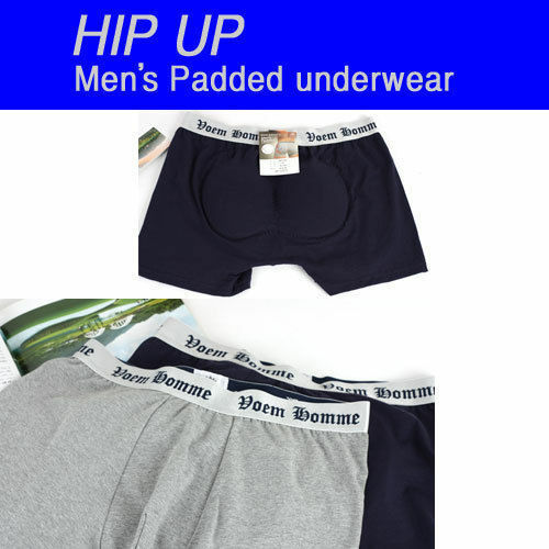 Mens Hip Up Volume Up Padded Drawers Underwear Boxers Panties Brief | eBay