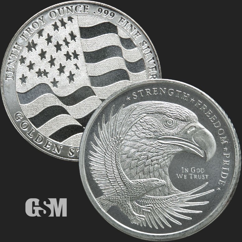 1/10 oz Silver Round - Eagle | eBay