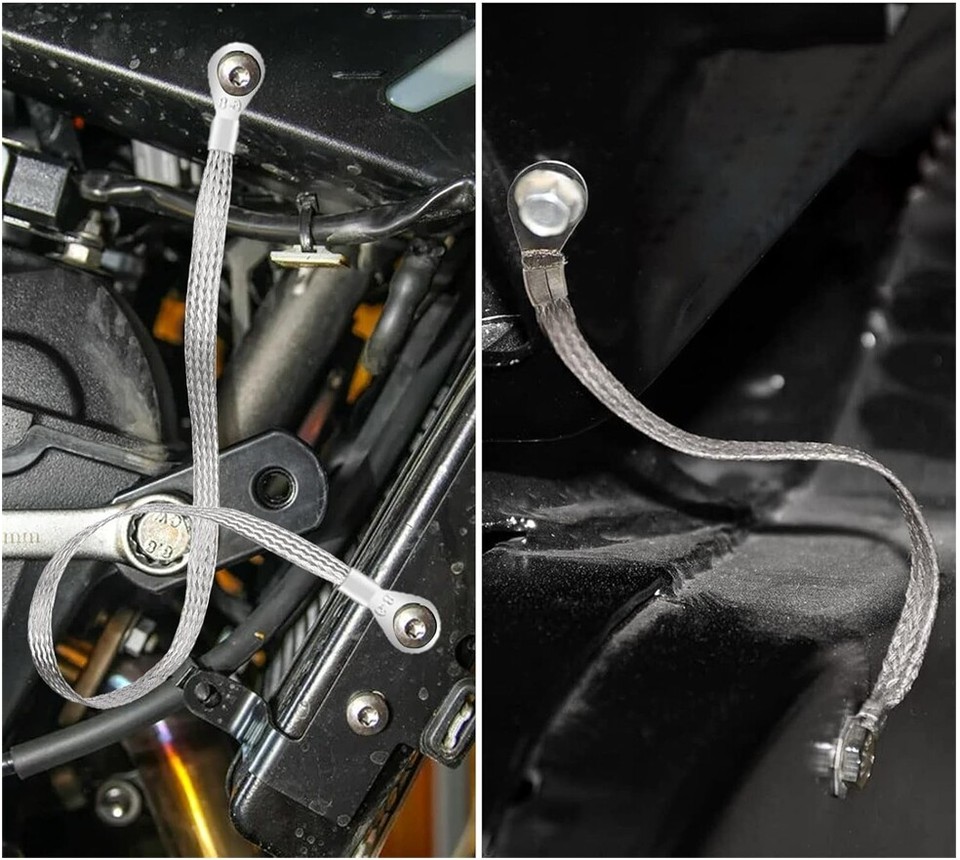 10 Pcs Car Truck Firewall Body Frame Engine Ground Strap Cable Kit ...