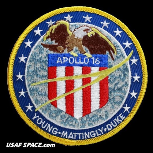 APOLLO 16 - Official NASA - ORIGINAL AB Emblem 4" SPACE Mission PATCH ...