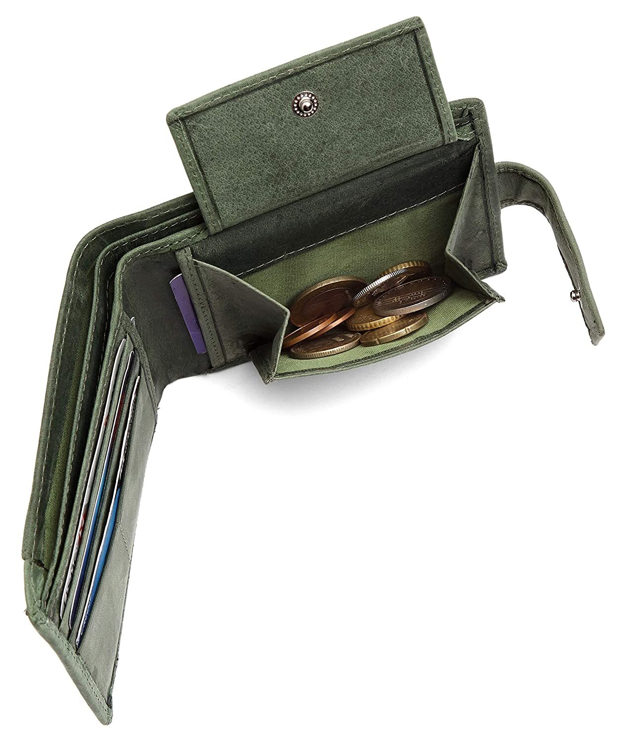 Brand New Authentic Wildhorn Rfid Sage Green Genuine Leather Wallet For ...