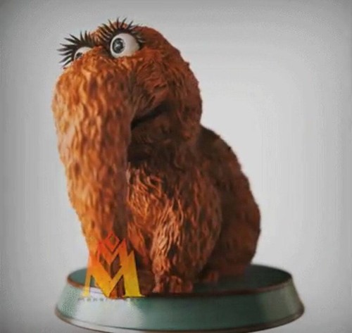 Mr. Snuffleupagus Figure Sesame Street 12K Resin 3D Printed Collectible ...