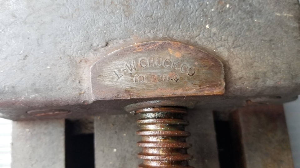 Nice Antique L-W Chuck Co. 6" Milling Vise Quality! | eBay