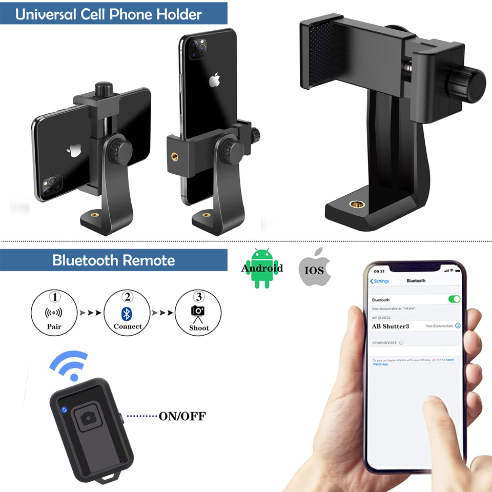 Aluminum Alloy Camera Tripod Stand Holder for Canon Nikon Cell Phone ...