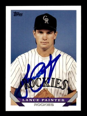 LANCE PAINTER SIGNED 1993 TOPPS #738 ON-CARD AUTO - COLORADO ROCKIES | eBay