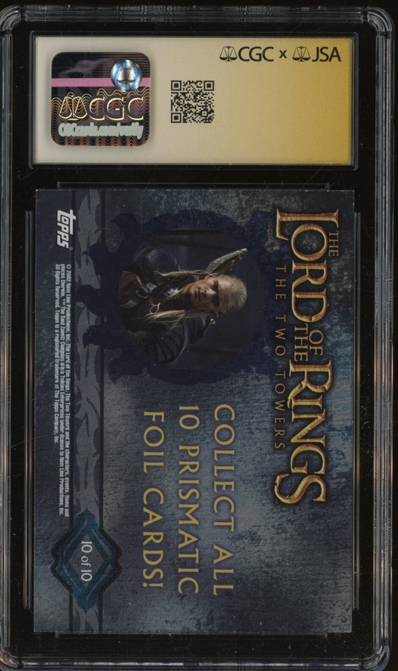 Orlando Bloom SIGNED Legolas 2002 LotR Two Towers #10 AUTO CGC SS 8 JSA ...