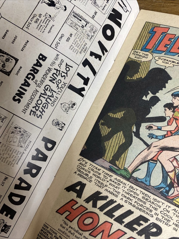 TEEN TITANS #8 1967 Robin Wonder Girl Kid Flash Aqualad Silver Age DC ...