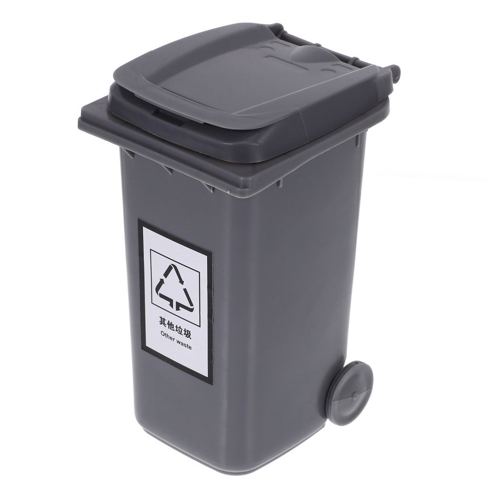 Mini Garbage Can Recycling Bin Desktop Waste Convenient Container ...