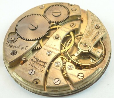 Factory S Pocket Watch Movement - Good Balance - Parts Repair | eBay