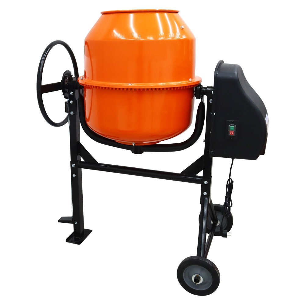 205L 7.2cu ft. Cement Mixer Concrete Mortar Steel Drum Electric Mixing ...