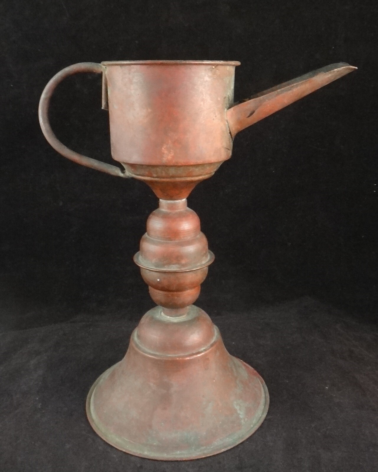 Rare Antique Copper Whale Oil Lamp. Mid-19th cent. 7 ¾” tall | eBay