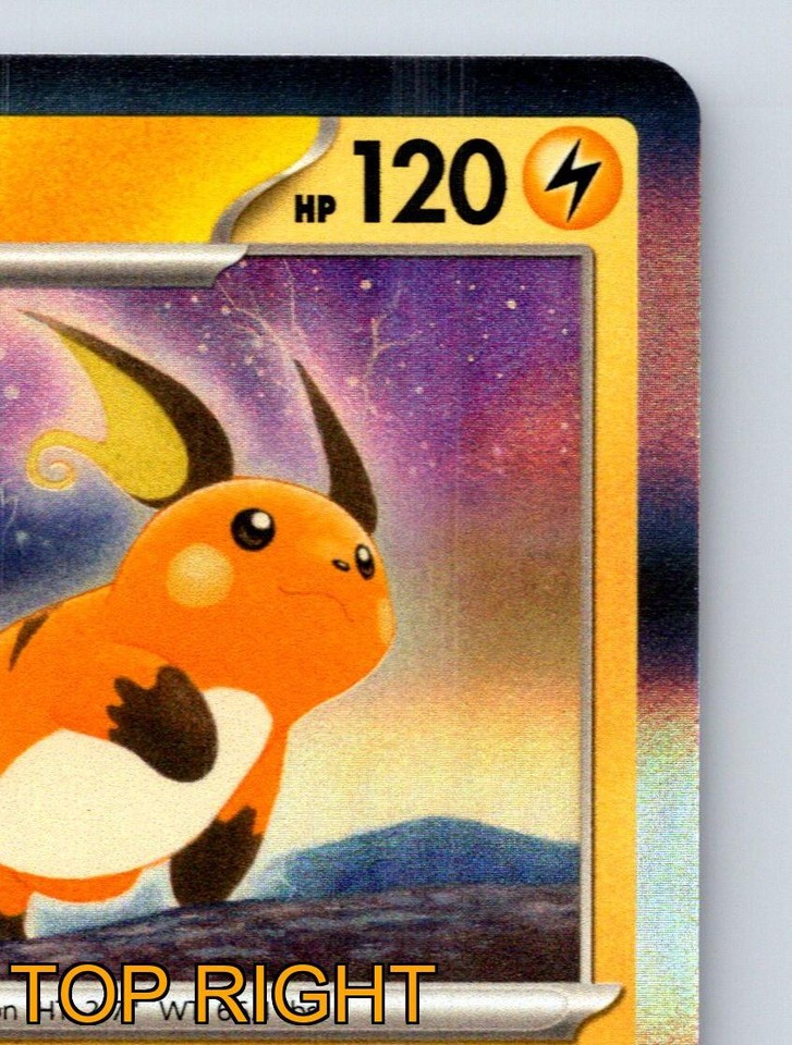 Stage 1 Raichu HP 120 Electrical Grounding Thunder Rarity Yellow Card ...