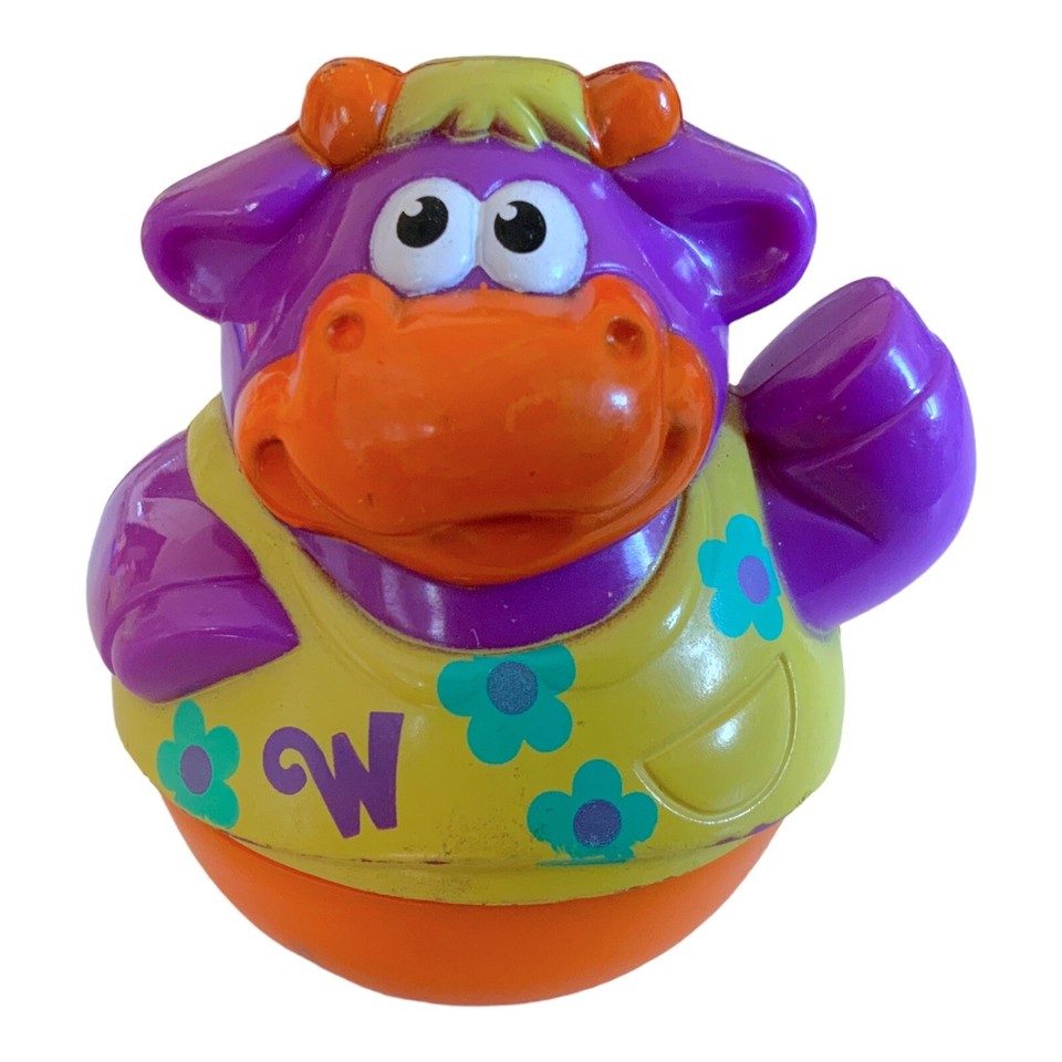 Playskool Weeble Wobbles Trike 3 Wheel Vehicle Cow Figure Vintage 2003 ...