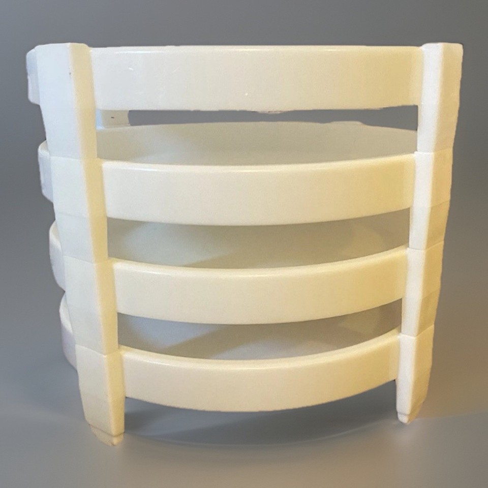 4 ct Vintage Tupperware Divide A Rack Pie Stacker Trays White Vintage ...