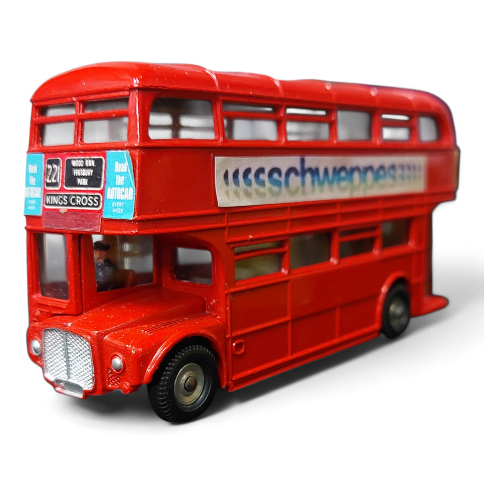 Dinky Toys 289 London Routemaster Bus Schweppes Livery Boxed Vintage ...