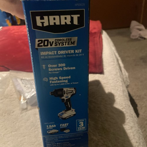 Hart Brushless 1/2" Impact Wrench 20v Cordless System With Battery ...