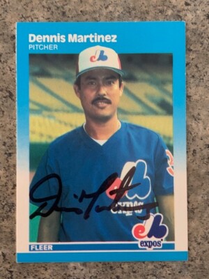 DENNIS MARTINEZ MONTREAL EXPOS SIGNED AUTOGRAPHED 1987 FLEER #324 | eBay