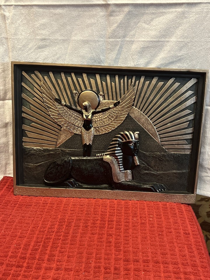 Icons of the Egyptian Realm Wall Decor The Sphinx & The Goddess ISIS ...