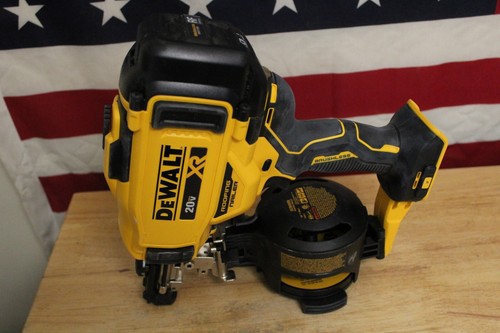 DEWALT 20V MAX 15 Cordless Coil Roofing Nailer Model DCN45RNB (Bare ...