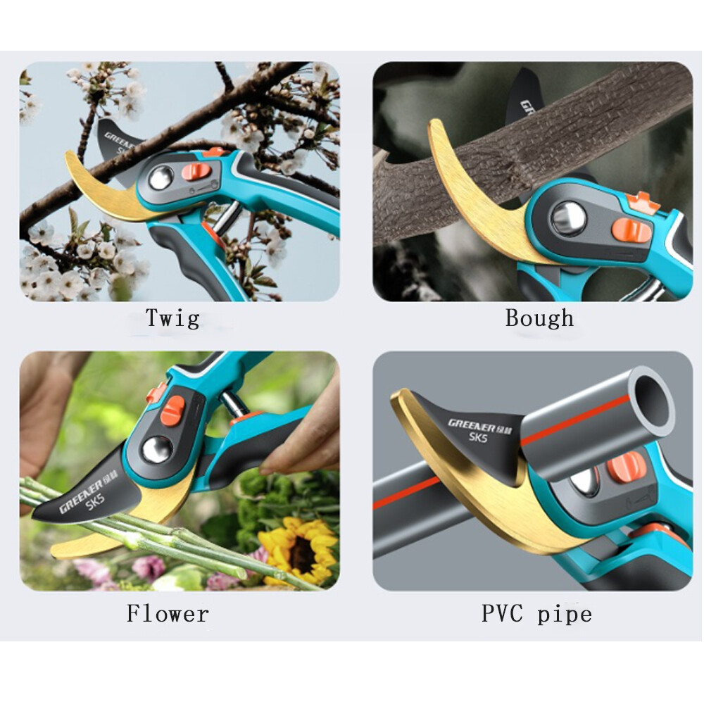 Professional Sharp Bypass Pruning Shears Tree Trimmers Secateurs Hand ...