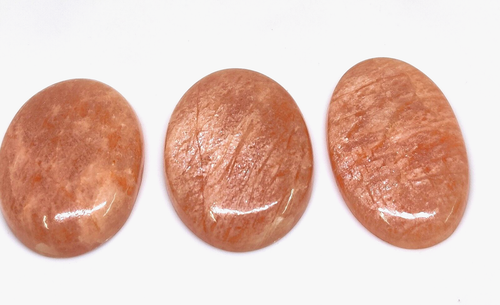 Natural A++ Peach Amazonite Oval Cabochon Hand Polish Loose Gemstone ...