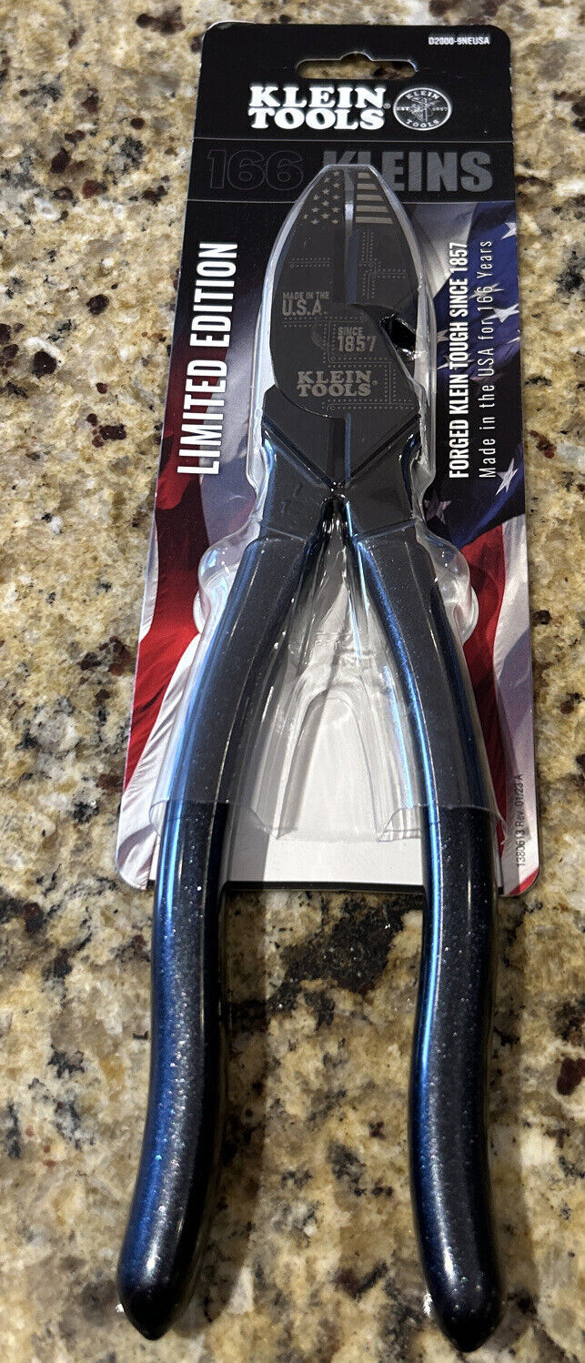 Klein Tools LIMITED EDITION 166 Anniversary Lineman Plier - Blue ...
