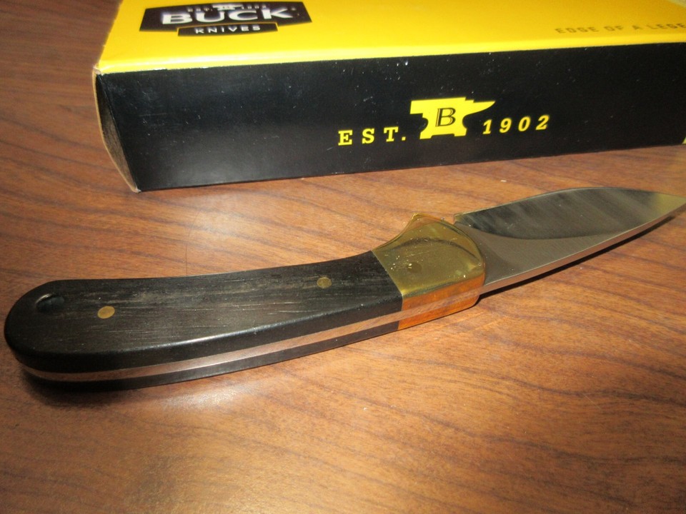 NIB Buck 113 Ranger Skinner Genuine Ebony Handle USA | eBay