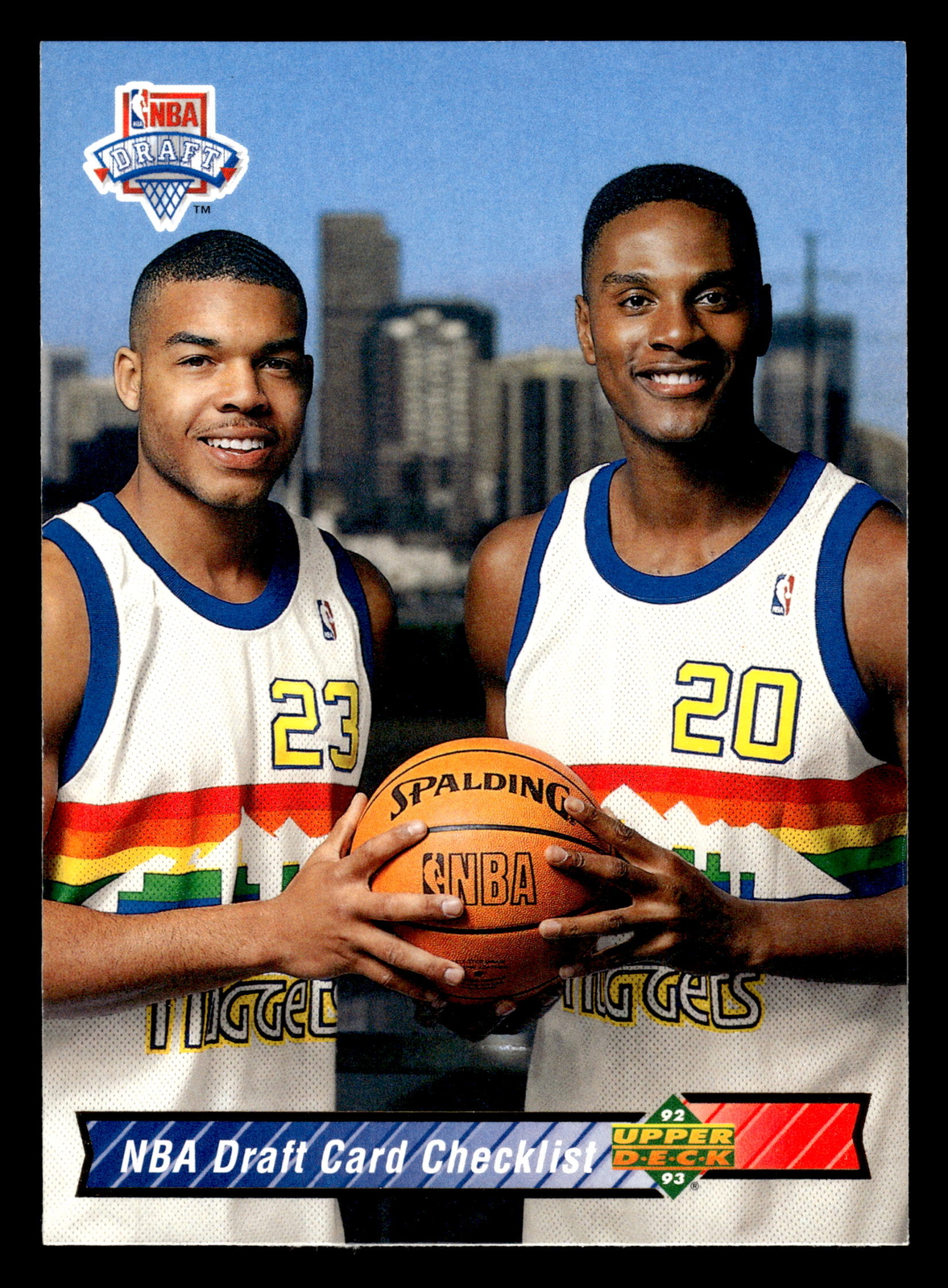 1992-93 Upper Deck #21 NBA Draft Card Checklist (Bryant Stith ...