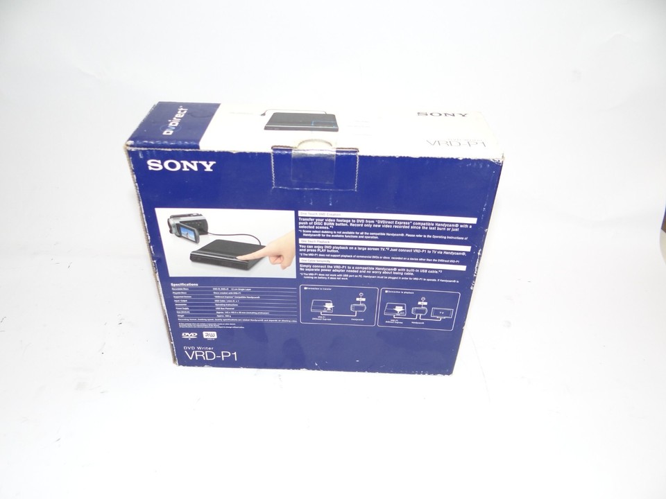 New Sony DVDirect Express VRD-P1 DVD Recorder Burner Dubbing Transfer ...