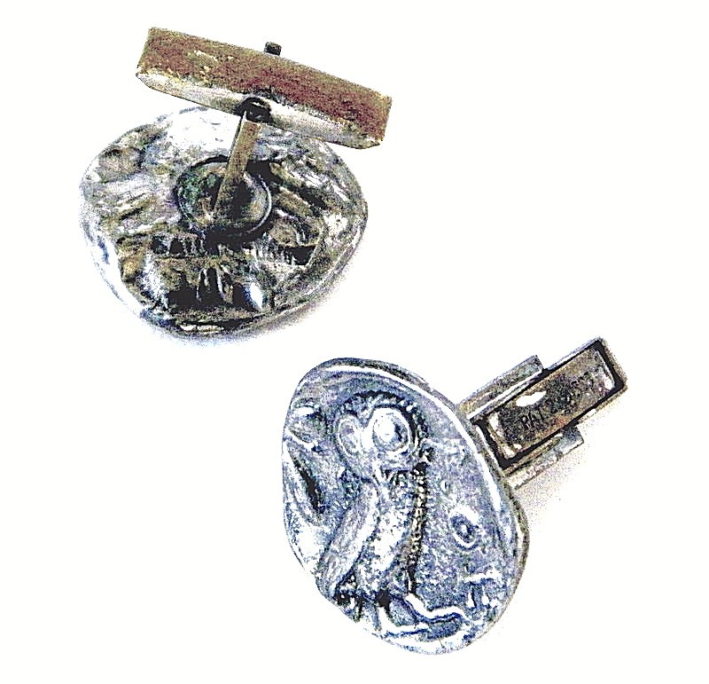 VINTAGE ATHENIAN OWL CUFFLINKS BT ALVA STUDIOS | eBay