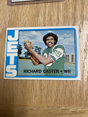 1972 Topps Football Richard Caster New York Jets Rookie Card #68 | eBay