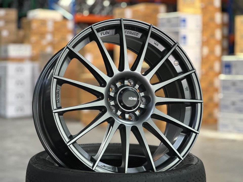 New 18x8 KONIG RENNFORM (4 Wheel) 5x112 fit Mercedes Audi TT A3 S3 VW ...