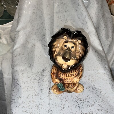 Vintage Hubert the Lion Ceramic Figurine Lefton Harris Bank Chicago ...