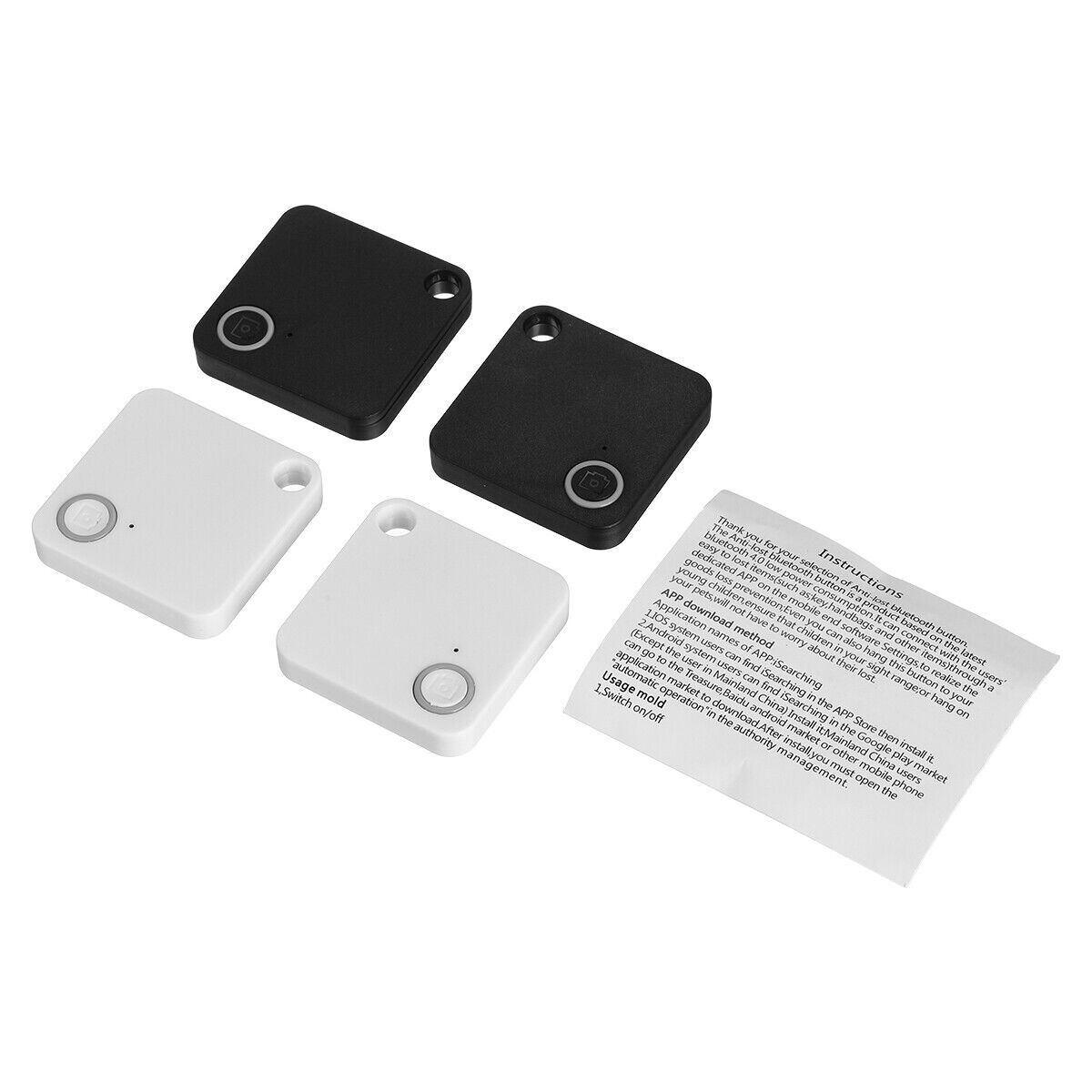 4 Pack Tile GPS Tracker Wireless Bluetooth Anti-Lost Wallet Key Pet ...