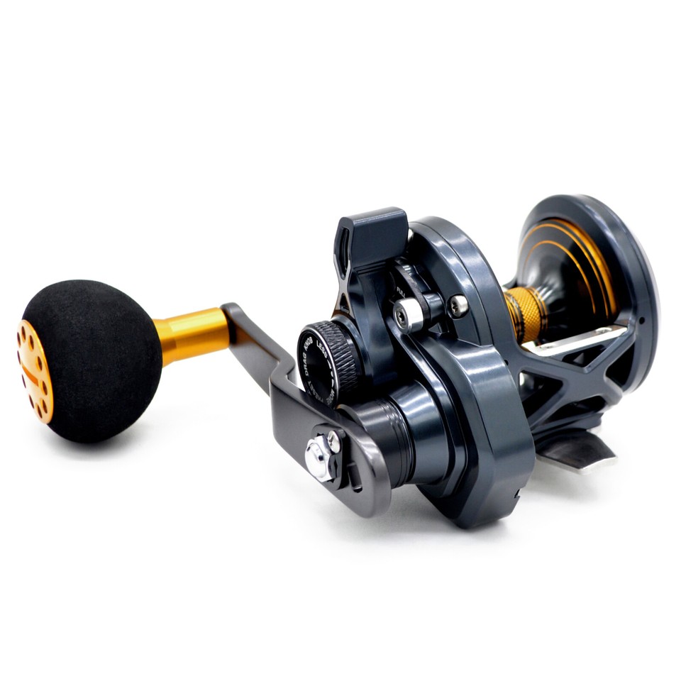 TICA X-Jigger Offshore Trolling Fishing Reel 22LB Lever Drag 42 IN Line ...