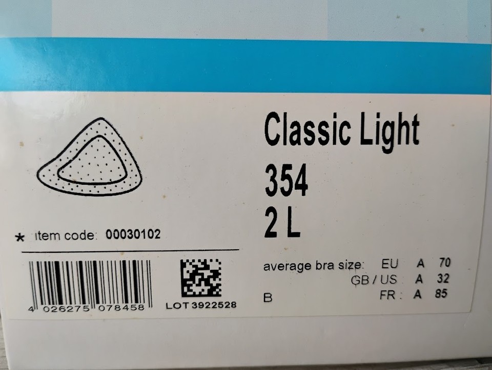 Amoena Classic Light 354 size 2L breast form (Same as 392) | eBay