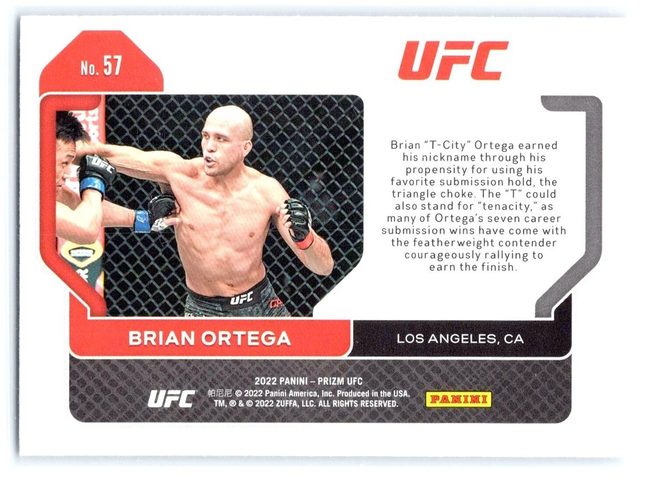 2022 Panini Prizm UFC #57 Brian Ortega | eBay