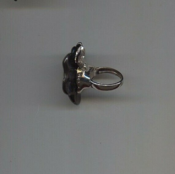 KENNETH LANE black flower ring | eBay