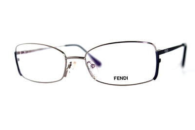 FENDI WOMENS F960 030 NICKEL NAVY EYEGLASSES FRAMES 52 x 16 x 135 | eBay