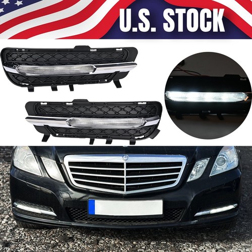 LED For Benz W212 E250 E300 E350 2009-2013 Daytime Running Light DRL ...