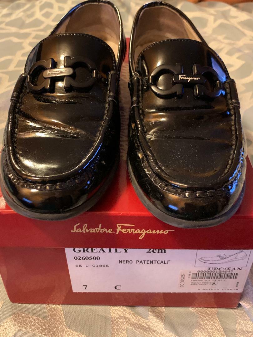 Women's Salvatore Ferragamo Shoes, Nero Patent Calf Greatly Women's Salvatore Ferragamo Shoes, Nero Patent Calf Greatly