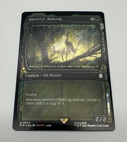Watchful Radstag Showcase Surge FOIL MTG UB: Fallout NM/M Pack Fresh ...