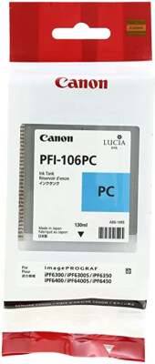 GENUINE Canon PFI-106 Photo Cyan for imagePROGRAF iPF6300 iPF6400 ...