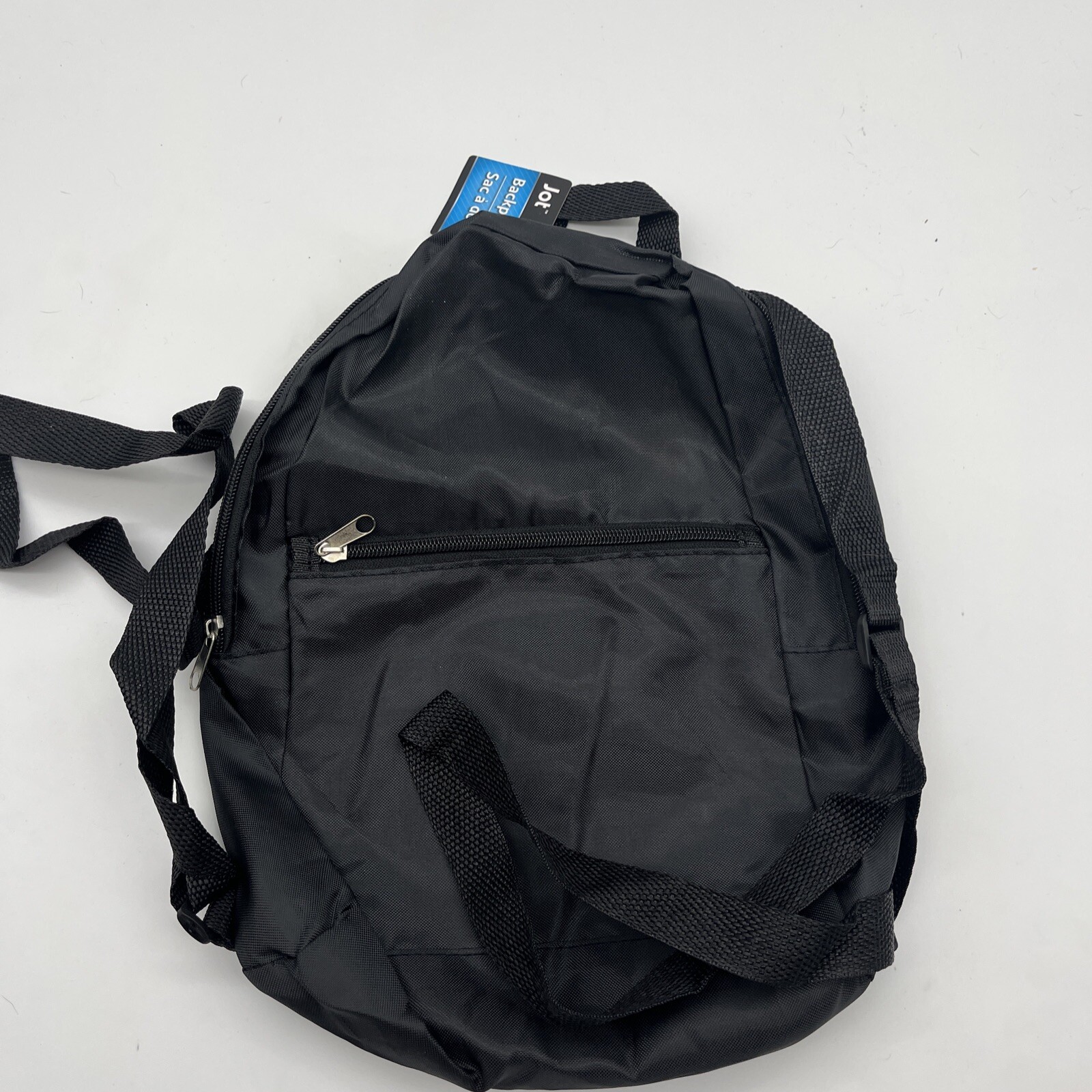 Set of 6 Black Jot Medium (13" "x4") Lightweight Backpacks (See Pics ...