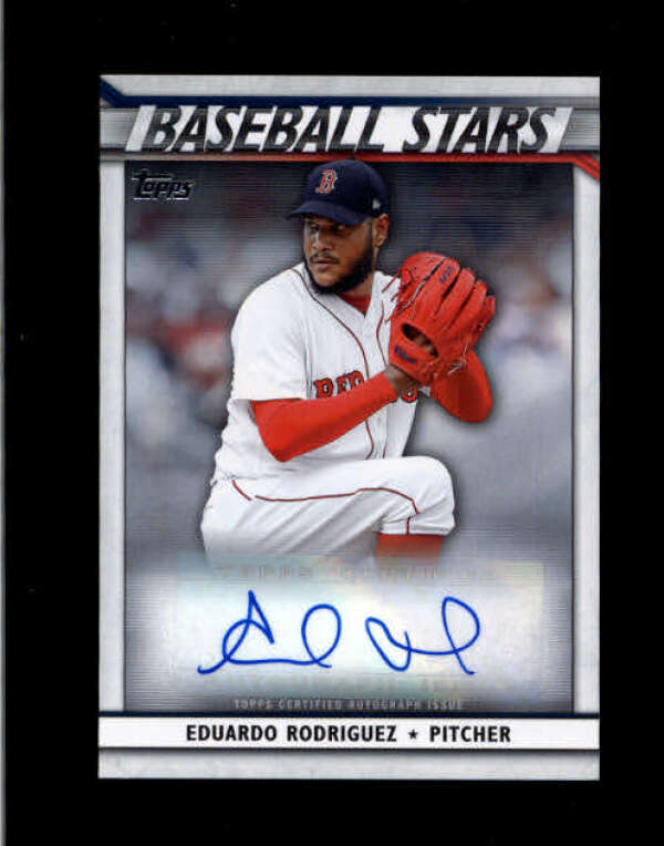 EDUARDO RODRIGUEZ 2020 TOPPS UPDATE BASEBALL STARS AUTOGRAPH AUTO ...