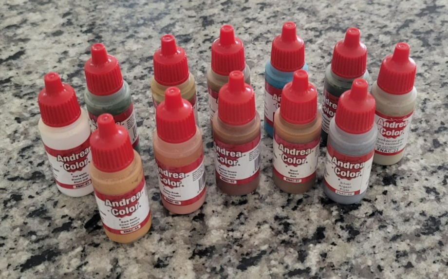 Andrea Color Set, Total of 12 Acrylic 17ml Paints, NEW (Andrea ...