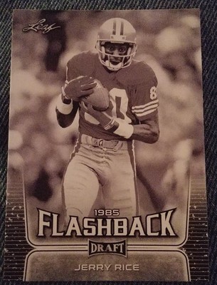 Jerry Rice 2020 Leaf Draft Flashback Card #99 San Francisco 49ERS ...