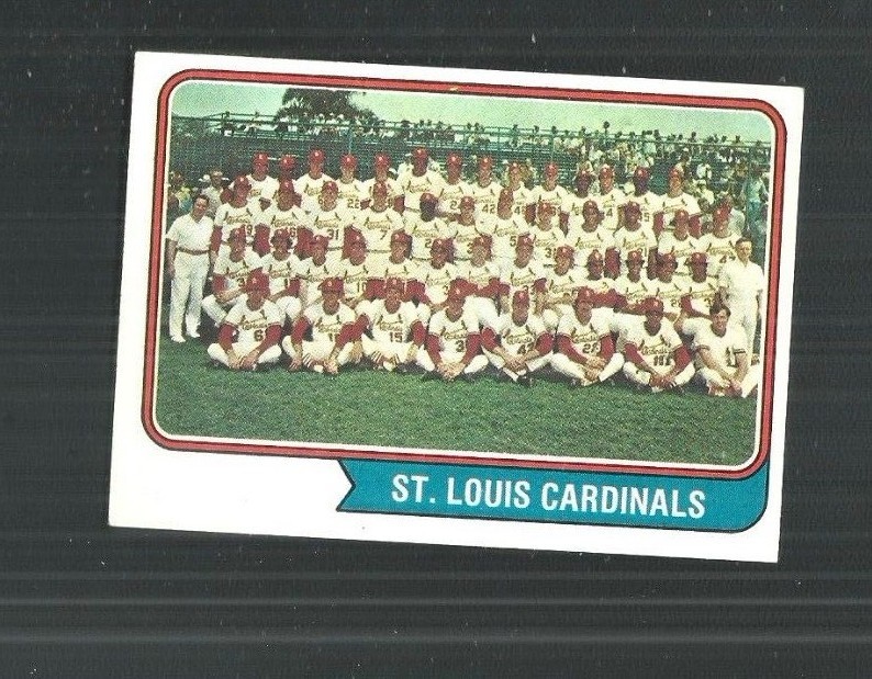1974 TOPPS # 36 CARDINALS T/C w BROCK & GIBSON - EXMT-NM + BUY 1 GET 1 ...