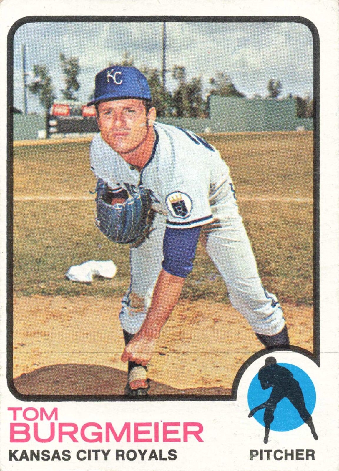 Tom Burgmeier Kansas City Royals 1973 Topps #306 Baseball Card | eBay