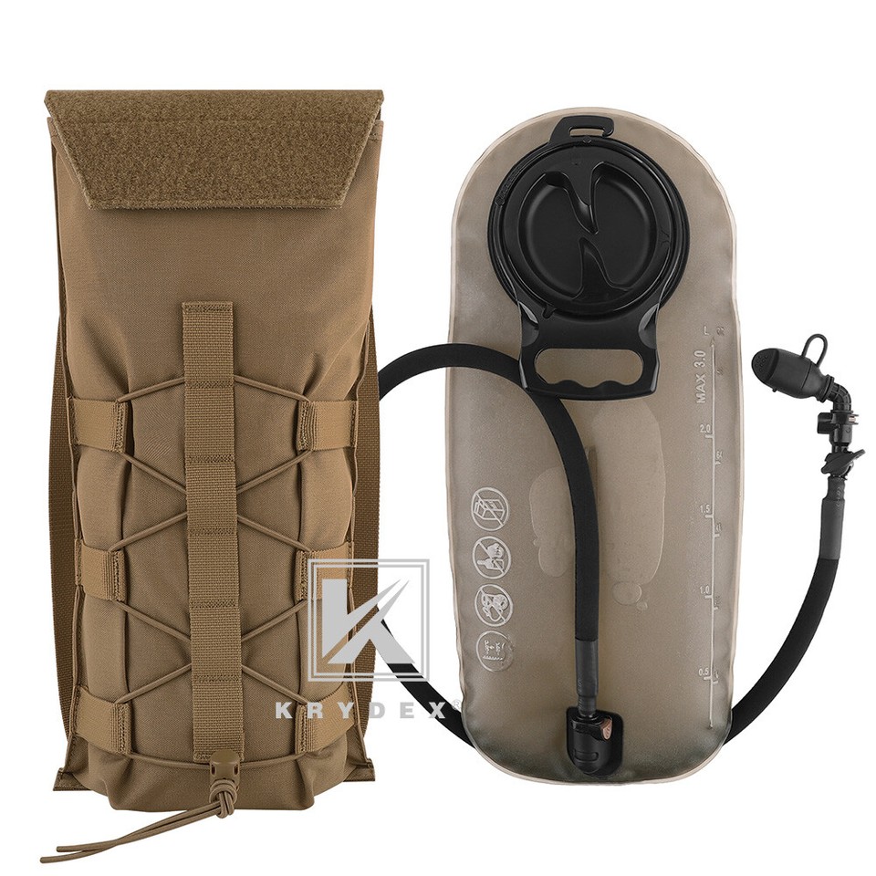 KRYDEX Tactical Vest Hydration Carrier Modular 3L Water Bladder MOLLE ...
